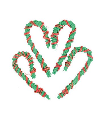 Candy cane chew toys - Pack of 4